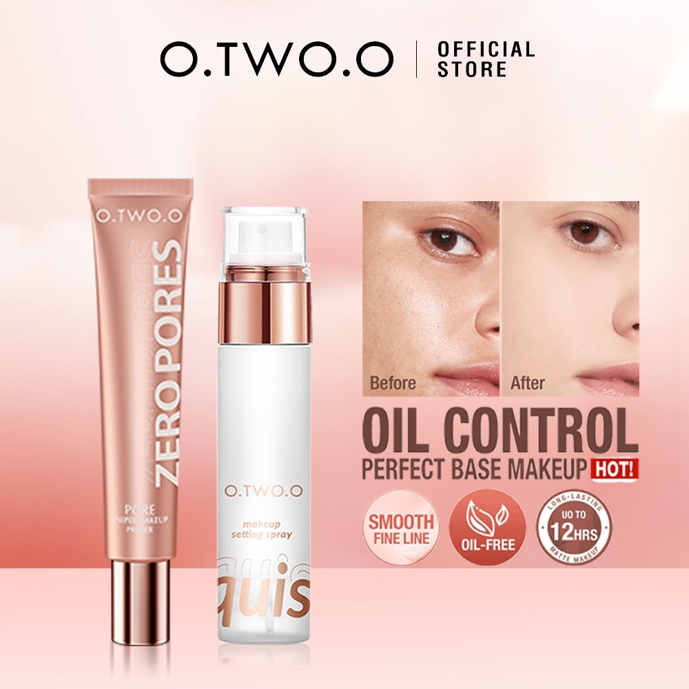 O.TWO.O Ultimate Duo – Primer + Setting Spray – O.TWO.O Cosmetics Qatar